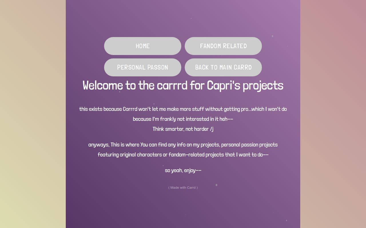 Capri's projects
